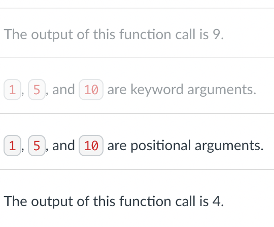 Solved Select all that apply: def subtract(a,b=20) : result | Chegg.com
