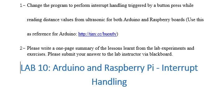 Solved 1- Change the program to perform interrupt handling | Chegg.com