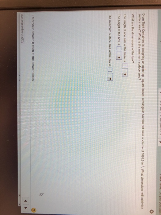 Solved Drum Tight Containers is designing an open-top, | Chegg.com