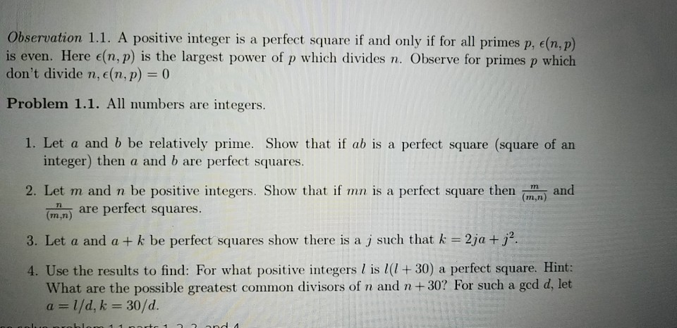 Solved . Let a and a + k be perfect squares show there is a | Chegg.com