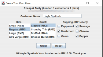 Solved Gui and Event Handling in Java Please write java | Chegg.com