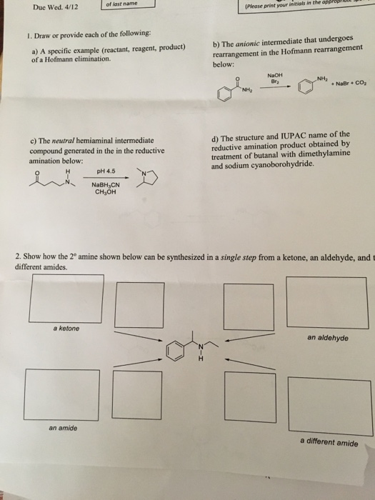 Solved Draw or provide each of the following: a) A specific | Chegg.com