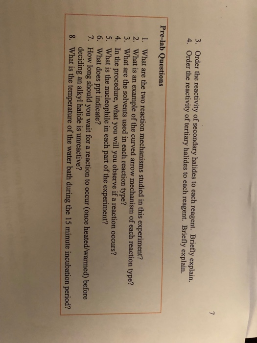 Solved Can you please help me answer the pre lab questions | Chegg.com