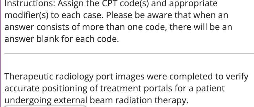 Solved Instructions: Assign the CPT code(s) and appropriate | Chegg.com