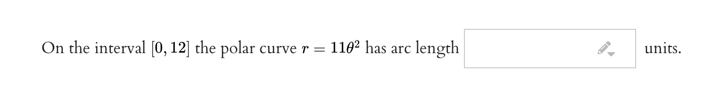 Solved On the interval [0, 12] the polar curver 1102 has arc | Chegg.com