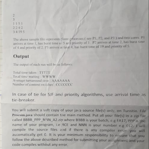1- reading the details from the file. File contains | Chegg.com