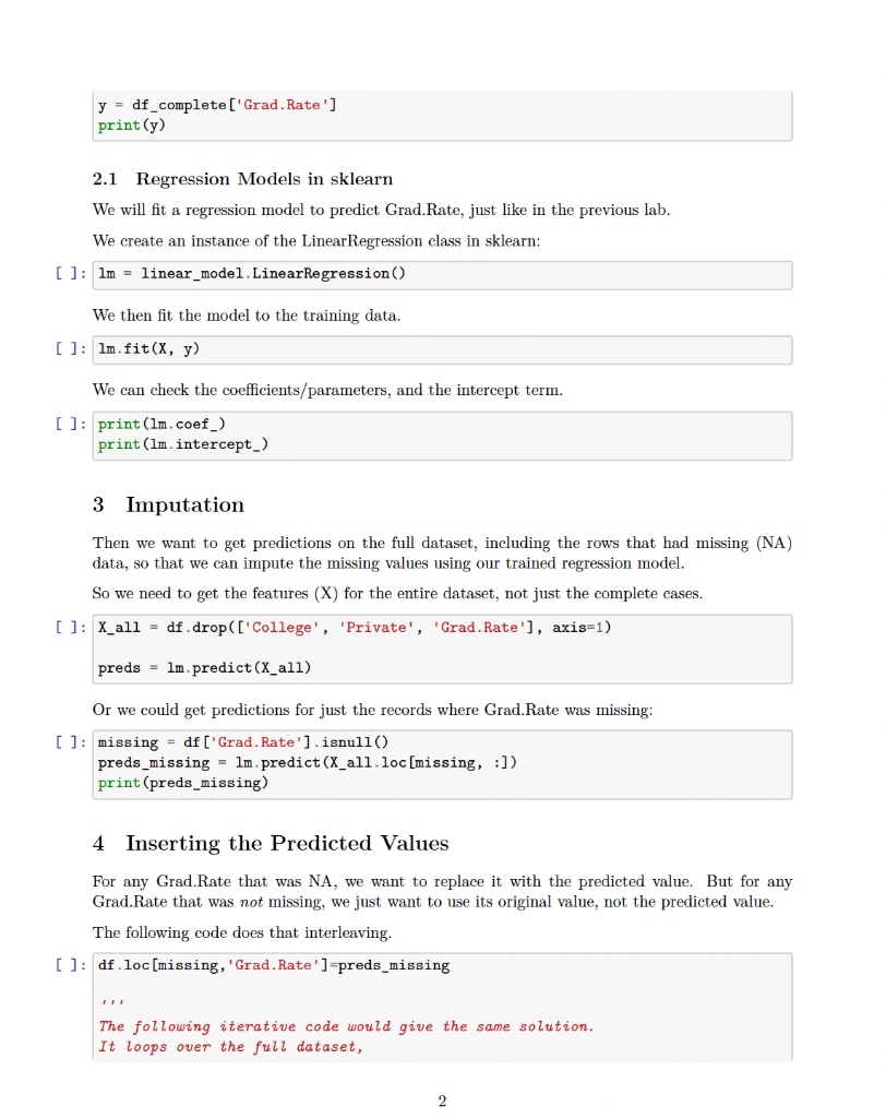 Solved \( \left[\begin{array}{l}\text { [ : import pandas as | Chegg.com