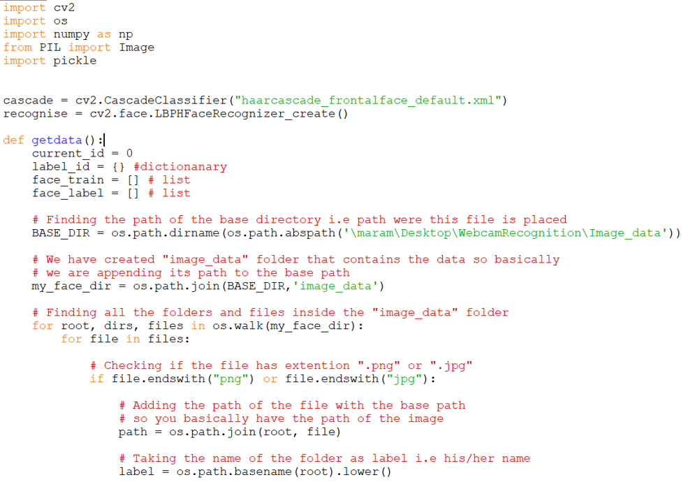 Solved I'm currently working on a face recognition project | Chegg.com
