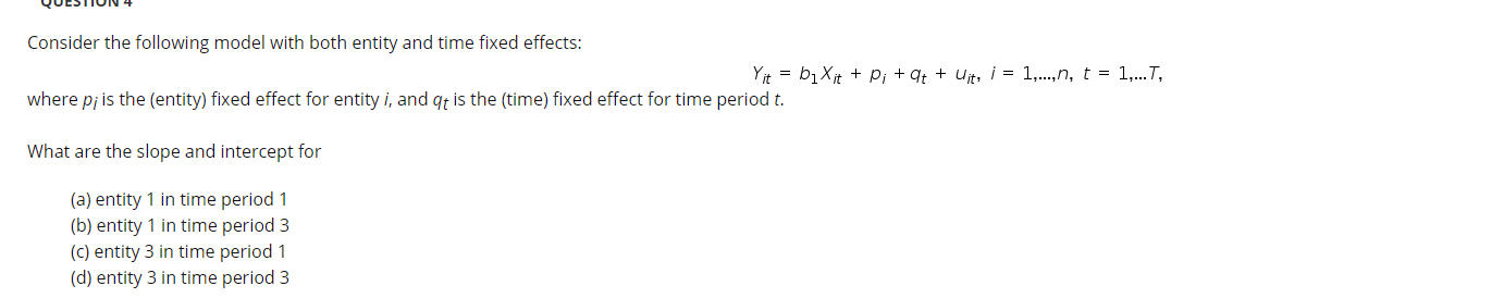 Solved Consider the following model with both entity and | Chegg.com