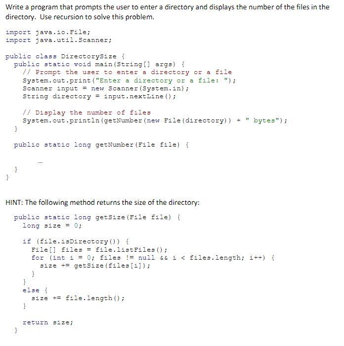 Solved Write A Program That Prompts The User To Enter A Chegg