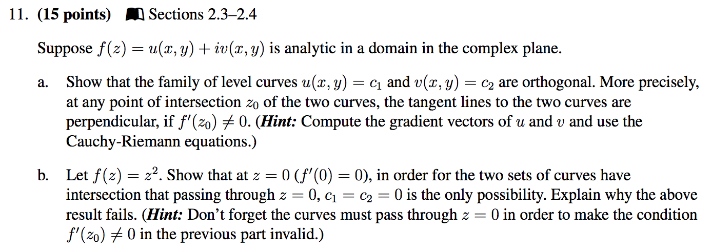 Solved Suppose f(z) = u(x, y) + iv(x, y) is analytic in a | Chegg.com