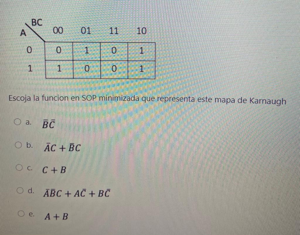 Solved Choose The Function In Minimized Sop That This 8443