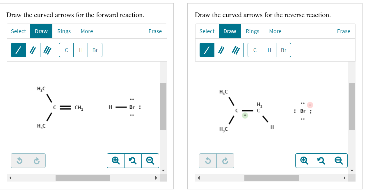 Solved Draw the curved arrows for the forward reaction. Draw | Chegg.com