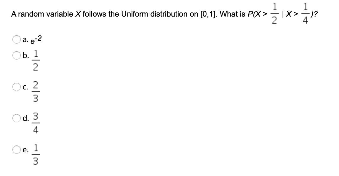 Solved A random variable X follows the Uniform distribution | Chegg.com