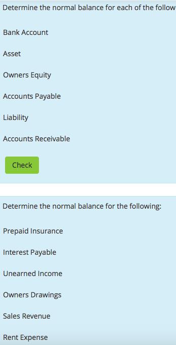 Solved Determine the normal balance for each of the follow | Chegg.com