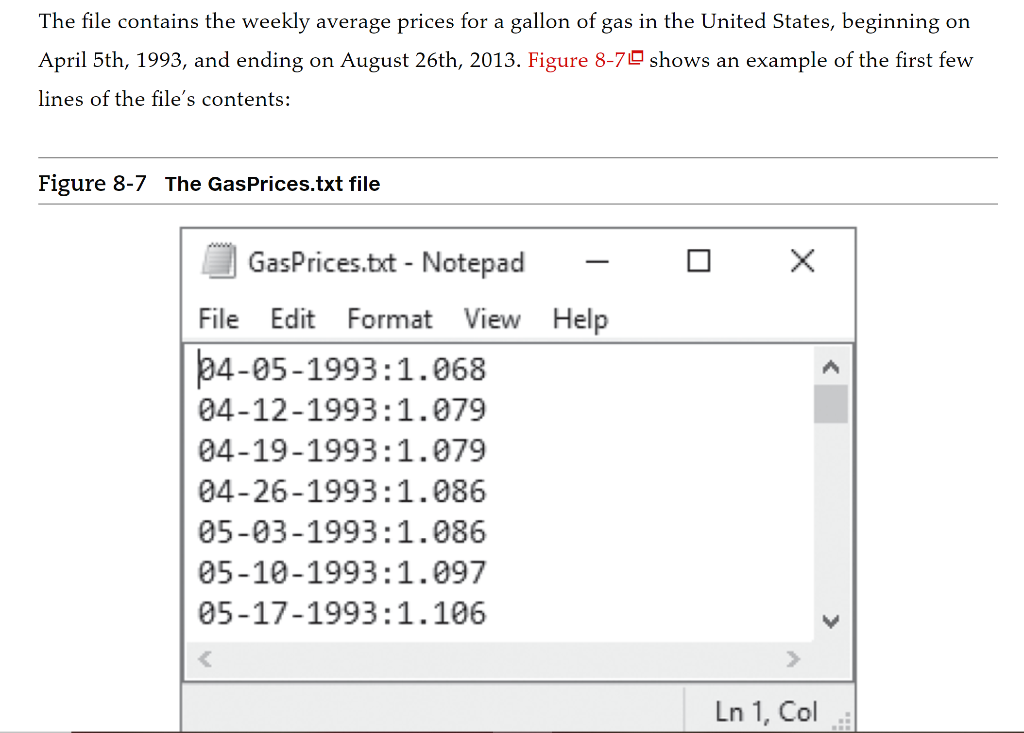 Solved Each line in the file contains the average price | Chegg.com
