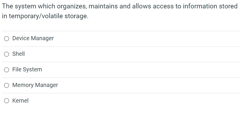 Solved The primary interface point between the system and | Chegg.com