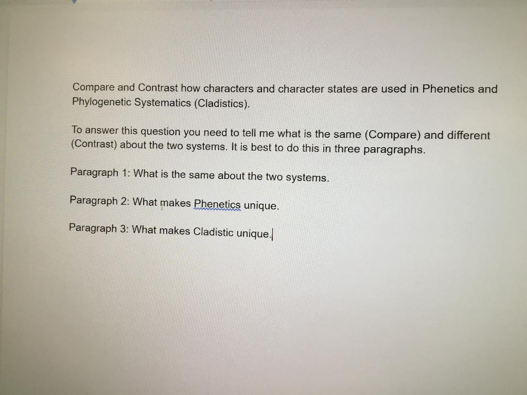 Solved Compare and Contrast how characters and character | Chegg.com
