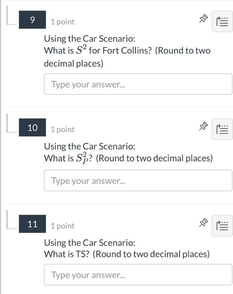 Solved 2 早 1 point PE Using the Car Scenario: What is the | Chegg.com