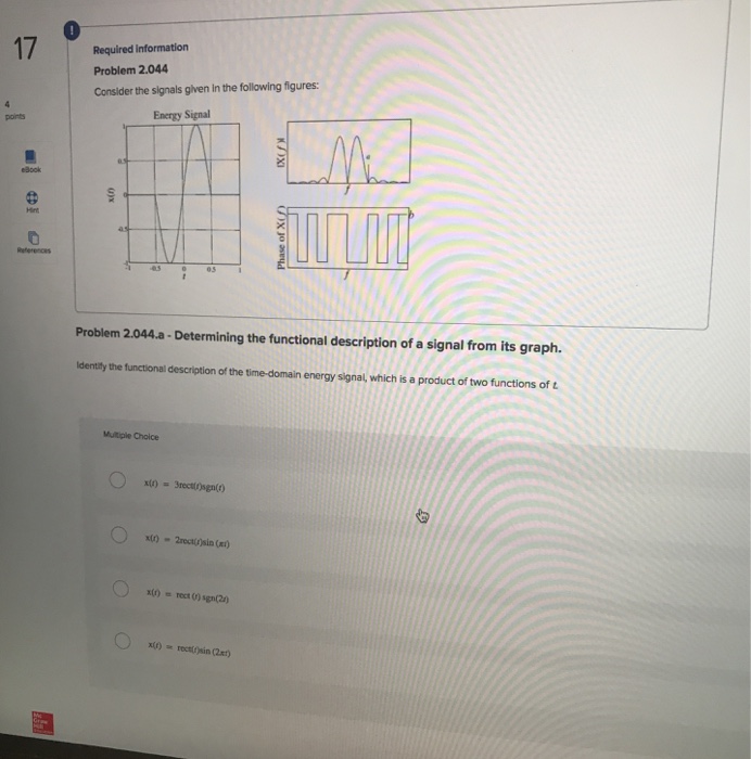 Solved 0 17 Required information Problem 2.044 Consider the | Chegg.com