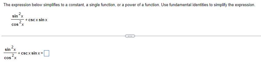 Solved The expression below simplifies to a constant, a | Chegg.com