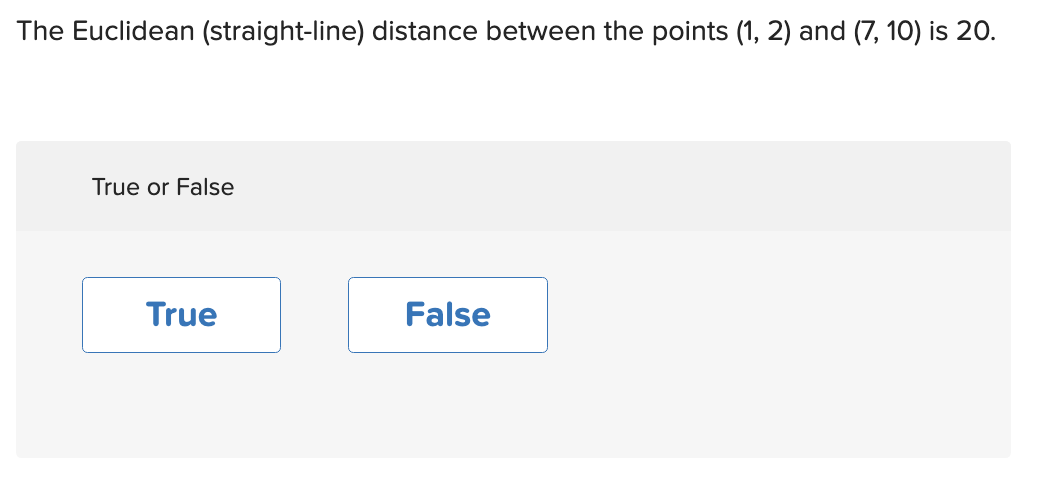 Solved The Euclidean (straight-line) distance between the | Chegg.com