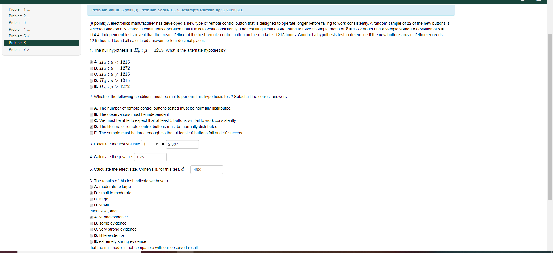 Solved Problems HW09: Problem 3 Problem Value: 3 point(s). | Chegg.com