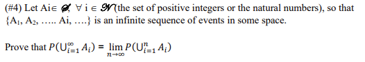Solved {A1,A2,dots.Ai,dots} ﻿is an infinite sequence of | Chegg.com