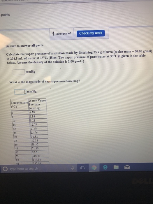 Solved points 1 attempts left Check my work Be sure to | Chegg.com