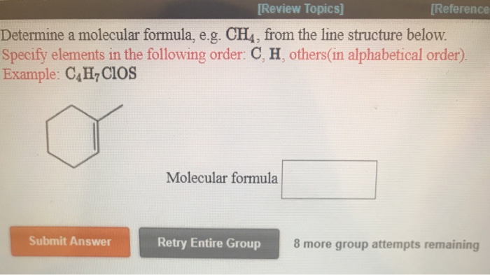 Solved Review Topics] Reference Determine a molecular | Chegg.com