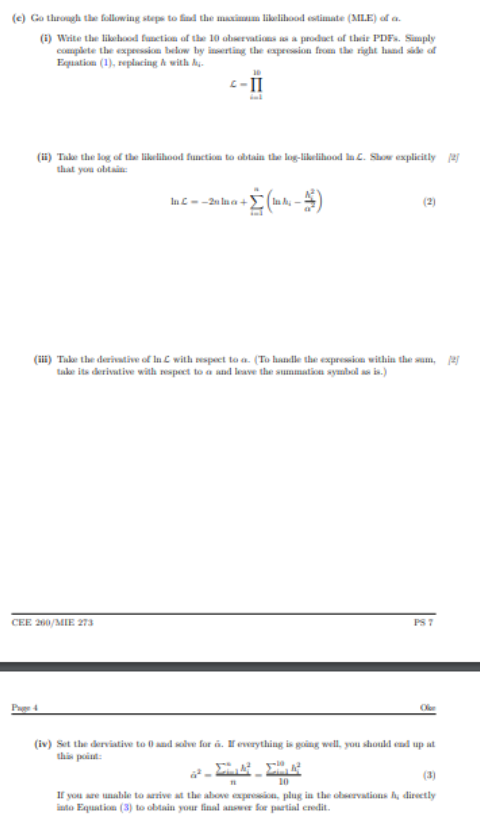 Solved Problem 2 Maximum Likelihood Estimation 11 Points Chegg