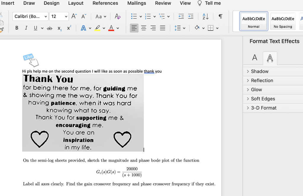 Solved Insert Draw Design Layout References Mailings Review