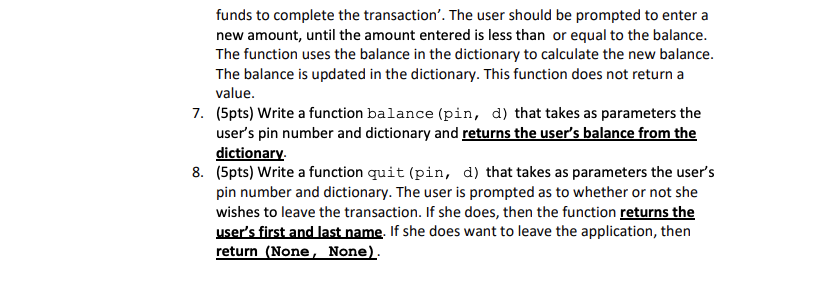 2. (60pt) ATM Machine You are to simulate a very | Chegg.com