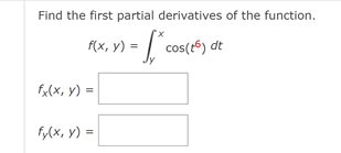 Solved Find the first partial derivatives of the function. f | Chegg.com