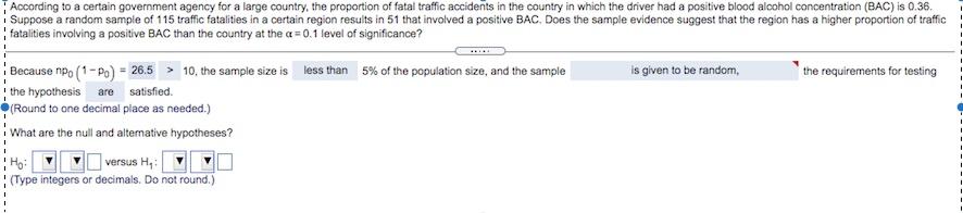 Solved According to a certain government agency for a large | Chegg.com