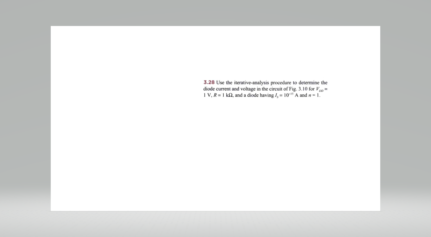 Solved 328 Use The Iterative Analysis Procedure To 