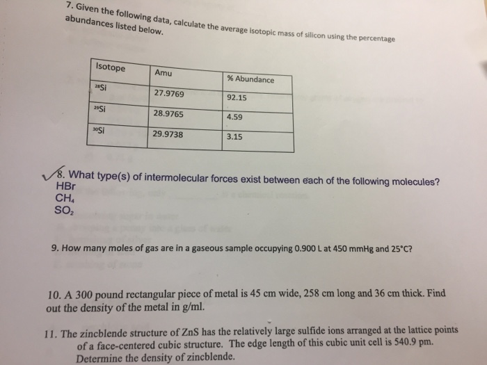 Solved Given the following data, calculate the average | Chegg.com