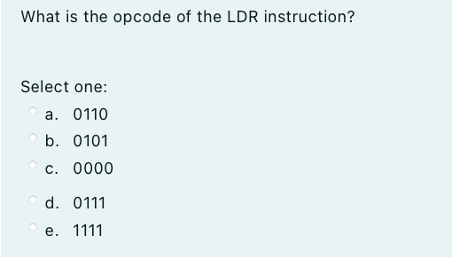 Solved What is the machine code of the instruction "LDR R2, | Chegg.com