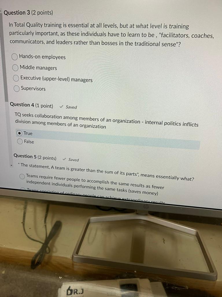 Solved Question 1 ( 2 points) The relationship between Total | Chegg.com