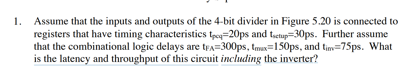 Assume that the inputs and outputs of the 4-bit | Chegg.com
