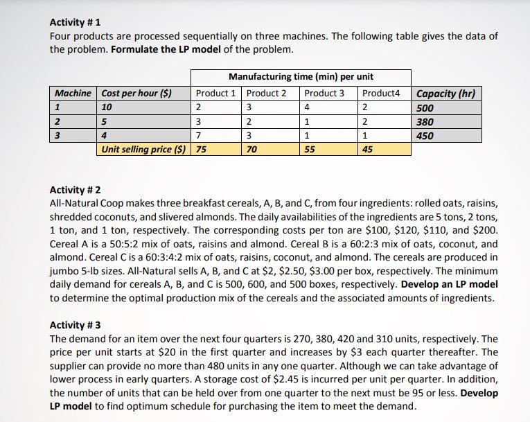 Solved please only help with activity #3 and 4 note :please | Chegg.com