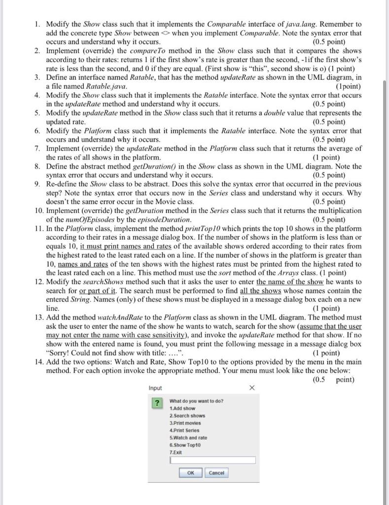 Solved I want to solve these questions in java. I have | Chegg.com