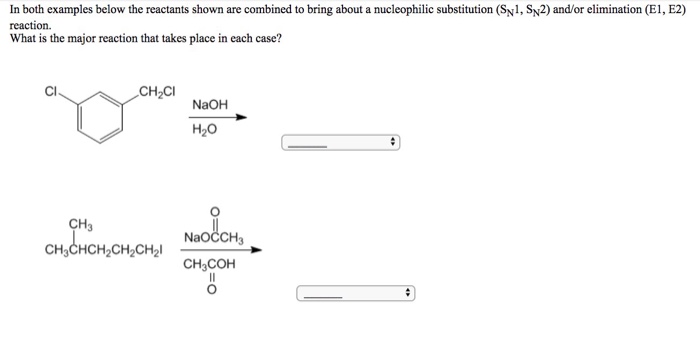 Solved In both examples below the reactants shown are | Chegg.com