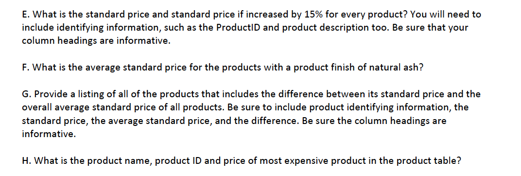 Solved Deliverable 1. Simple SQL Statements Use the Pine | Chegg.com