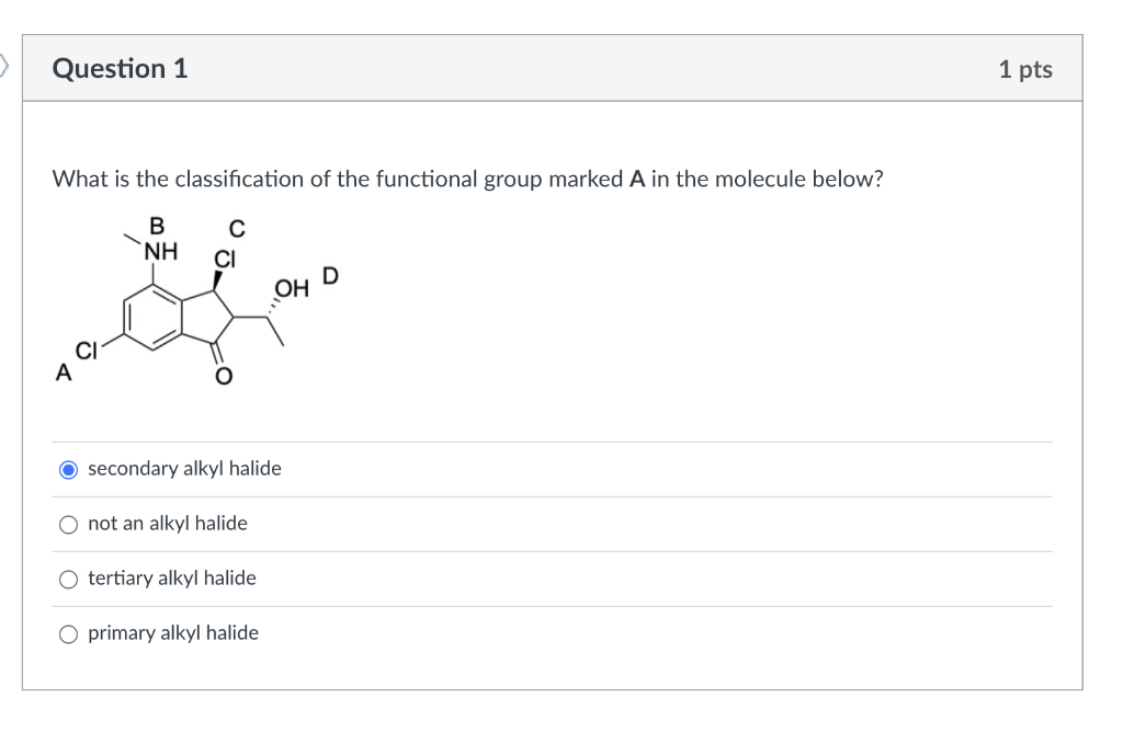 Solved What is the classification of the functional group | Chegg.com