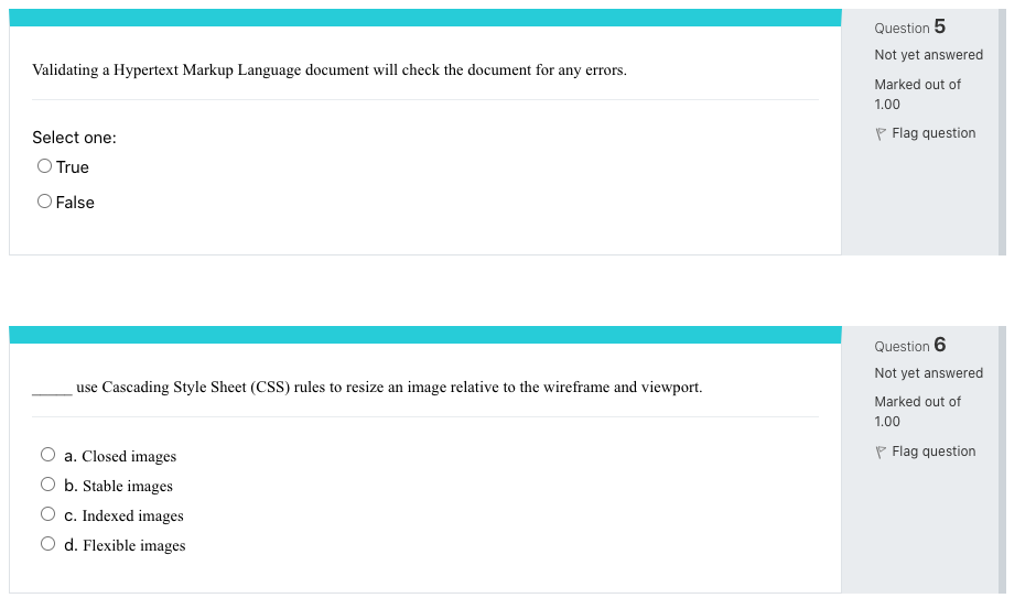 Solved Validating a Hypertext Markup Language document will | Chegg.com