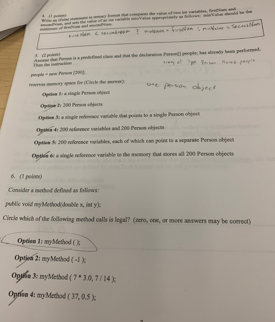 Solved statement in ternary format that compares the value | Chegg.com