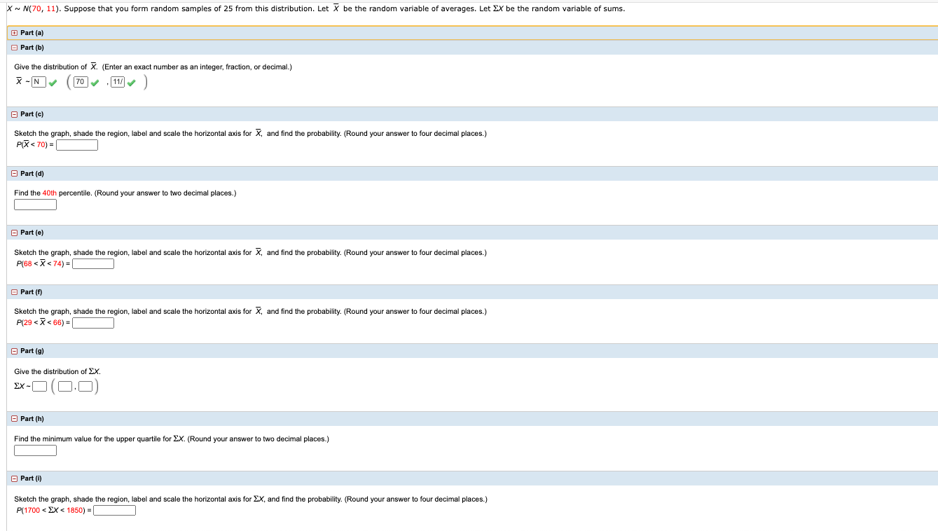 XN(70, 11). Suppose that you form random samples of | Chegg.com