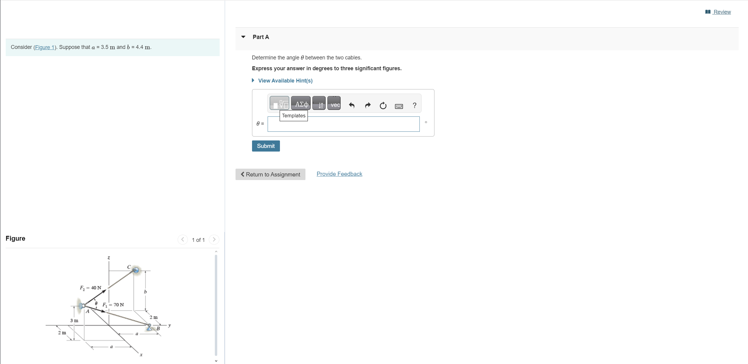 Solved Consider (Figure 1). ﻿Suppose that a=3.5m ﻿and | Chegg.com