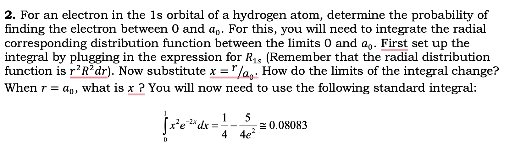 Solved For an electron in the 1s orbital of a hydrogen atom, | Chegg.com